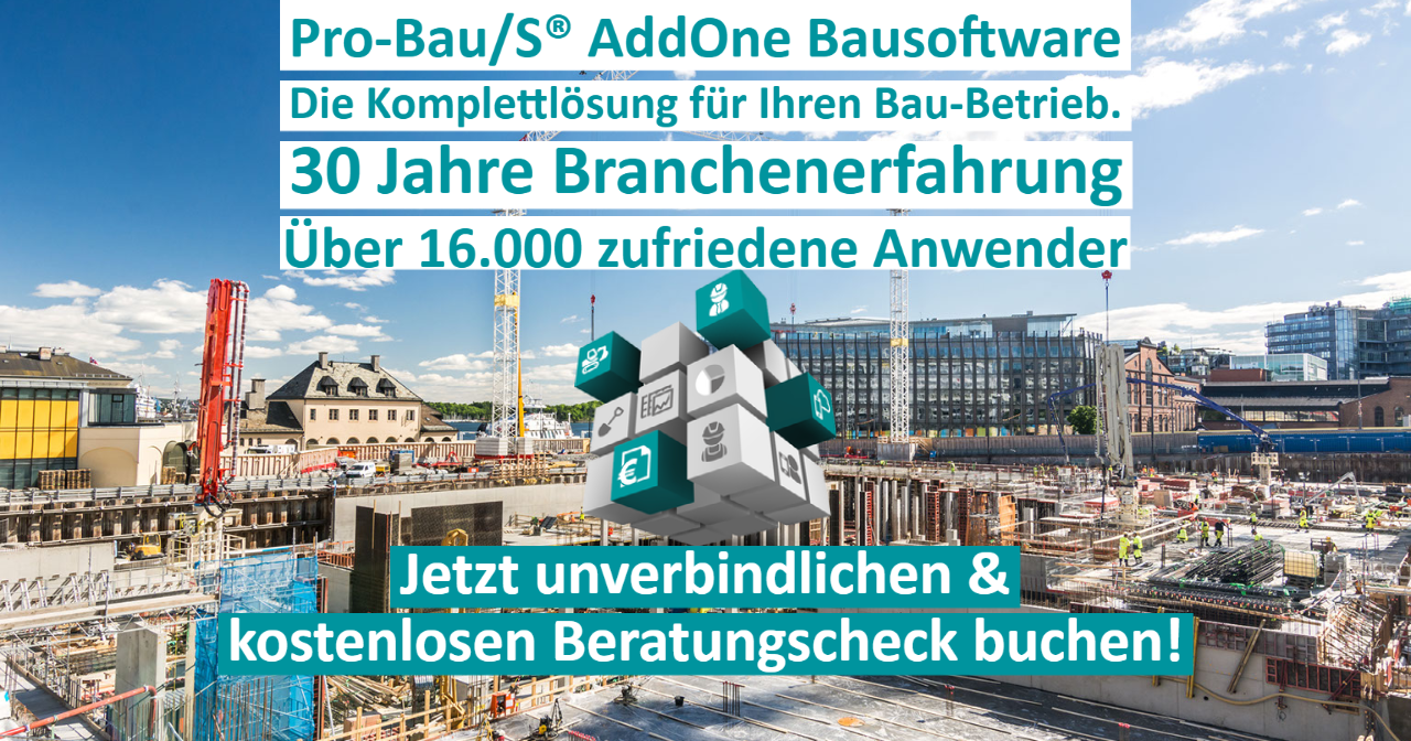 Bausoftware für Bauunternehmen - Komplettlösung